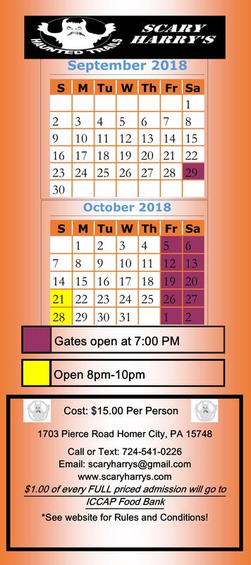 Scary Harry's Haunted Trails Homer City, PA